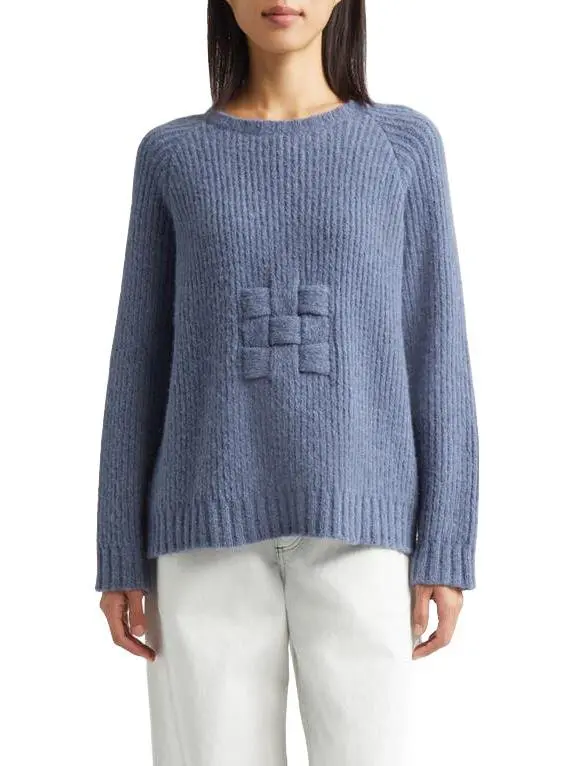 Eckhaus Latta Latch Alpaca & Wool Blend Rib Sweater - Steel