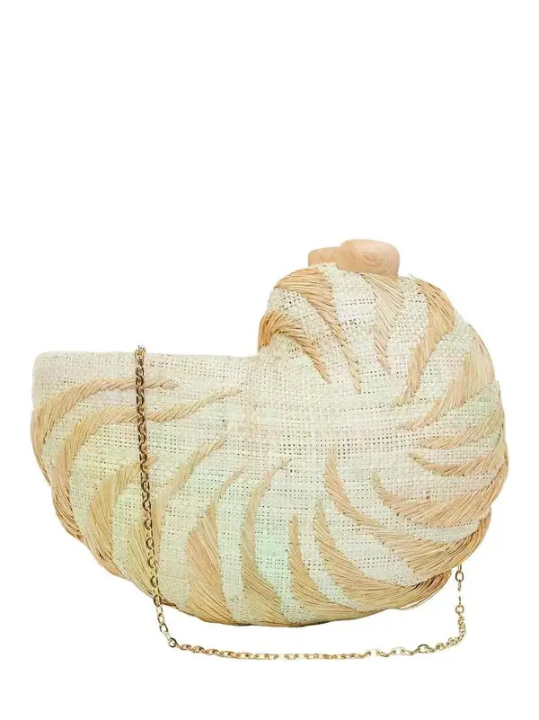 Poolside Anna Chain Clutch - Neutrals