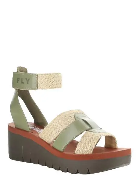 Fly London Yory Ankle Strap Platform Sandal - Smog