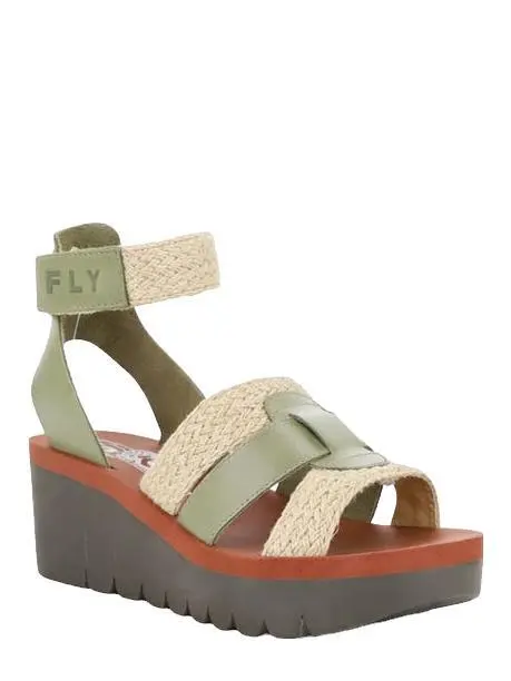 Fly London Yory Ankle Strap Platform Sandal - Smog