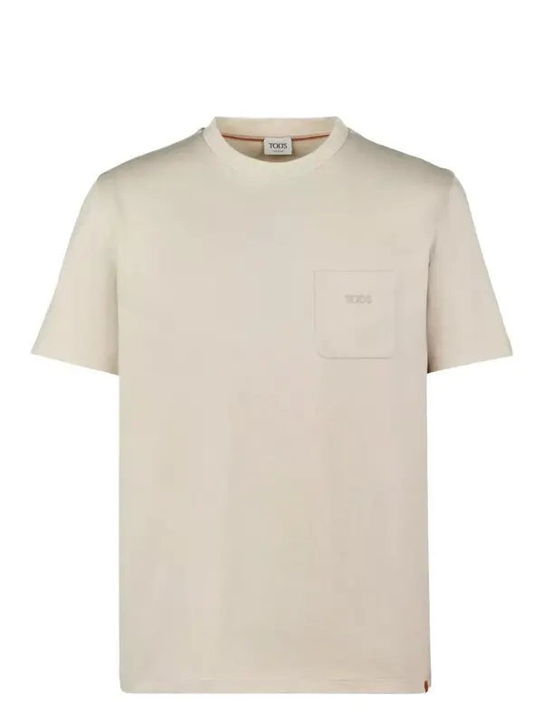 TOD'S Chest-pocket T-shirt - Neutrals