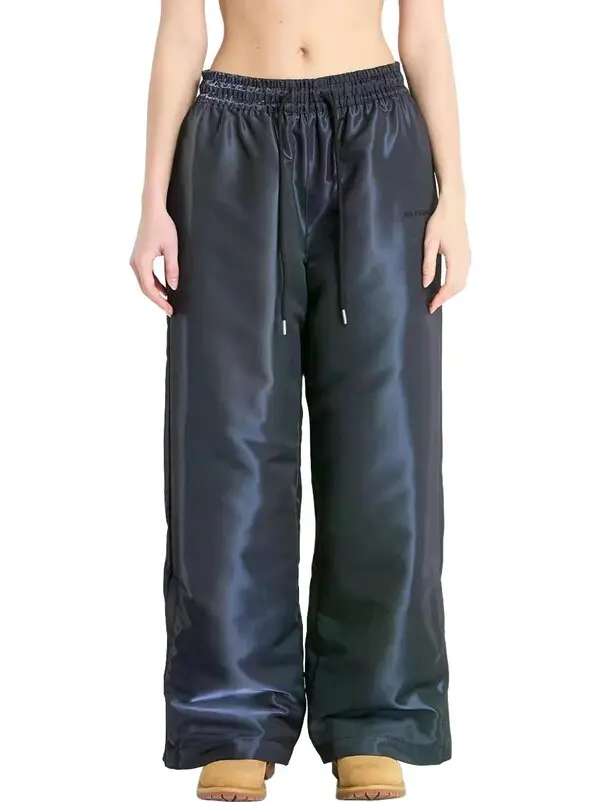 JORDAN Drawstring-waist Track Pants - Black