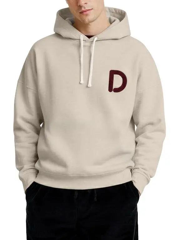 D.RT Lock Oversize Cotton Hoodie - Cream