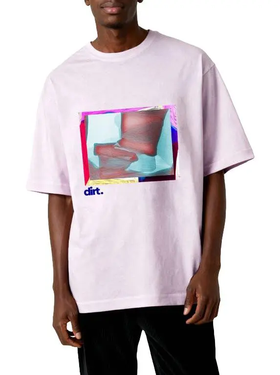 D.RT Perspective Graphic T-shirt - Pink