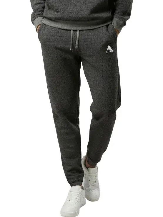 D.RT Skinny Textured Cotton Interlock Sweatpants - Grey