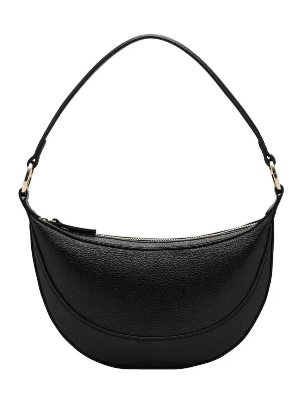 Mango Oval Faux Shoulder Bag - Black