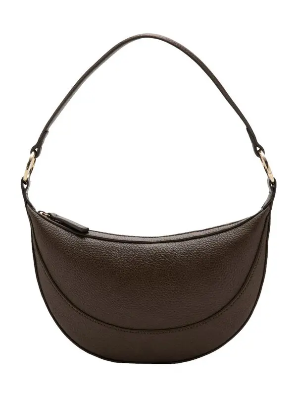 Mango Oval Faux Shoulder Bag - Khaki