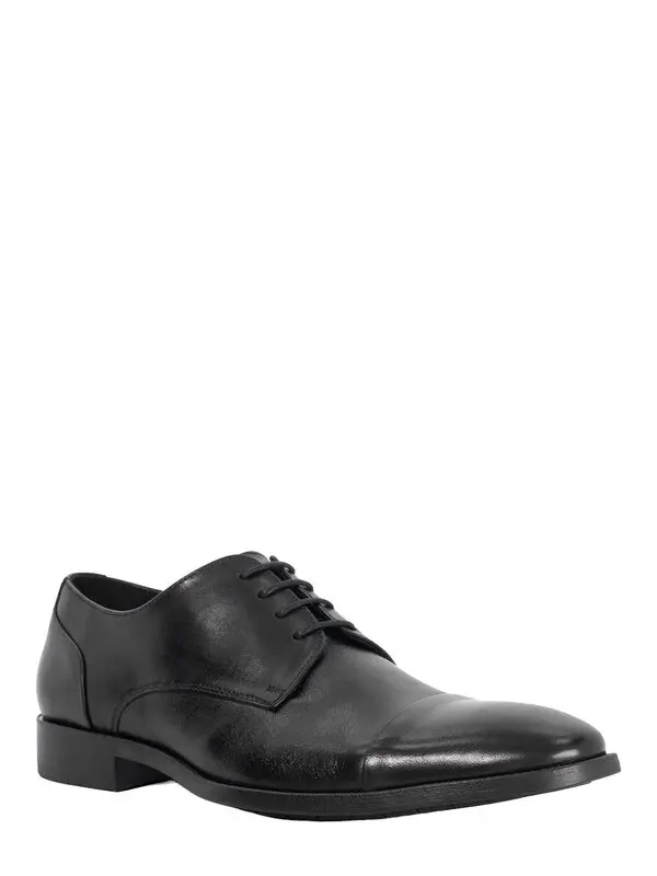 Dune London Plain Toe Oxford - Black
