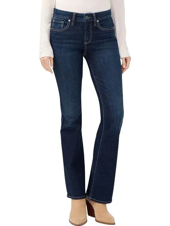 SILVER JEANS CO. Suki Curvy Mid Rise Slim Bootcut Jeans - Eversley