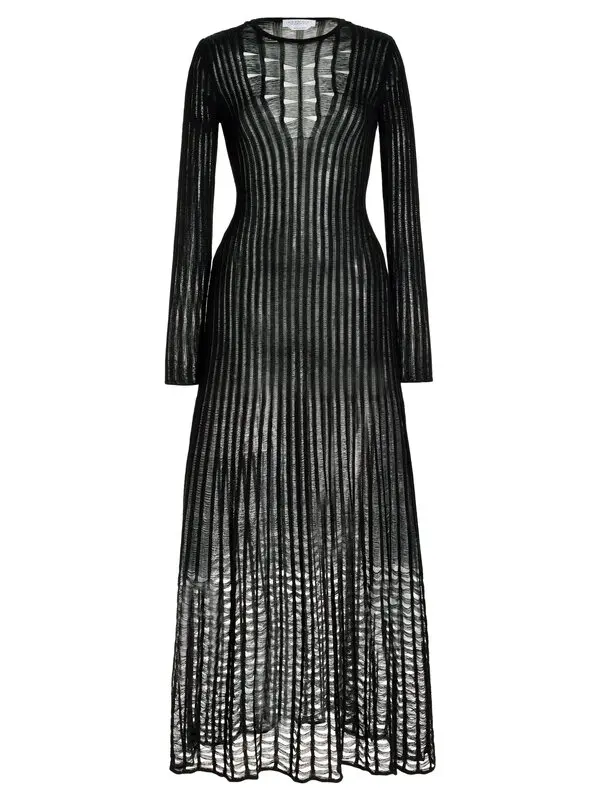 Gabriela Hearst Maia Knit Silk Dress - Black