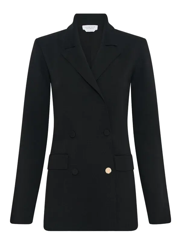 Gabriela Hearst Aphaia Silk Knit Jacket - Black