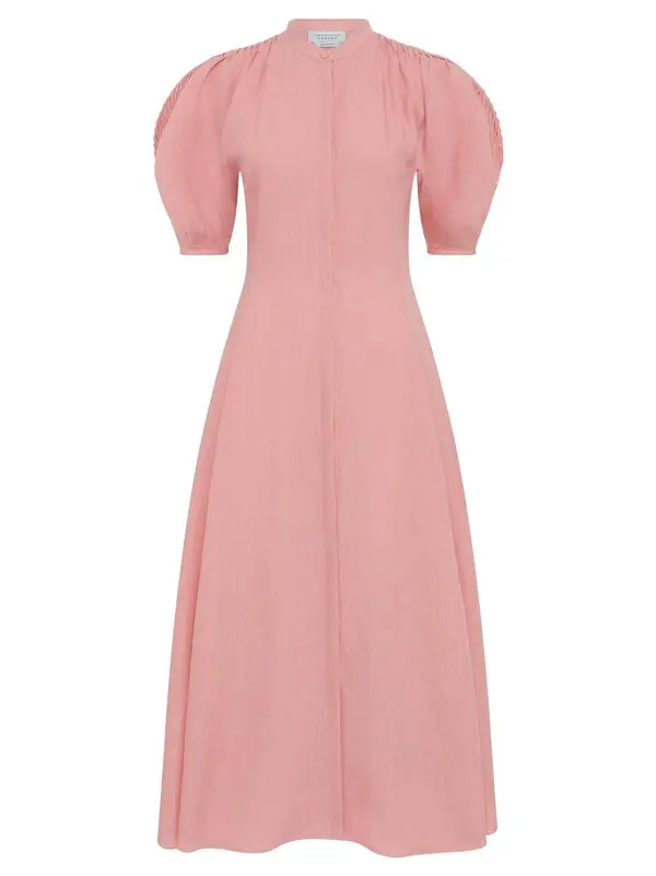 Gabriela Hearst Arabella Shirtdress - Rosa