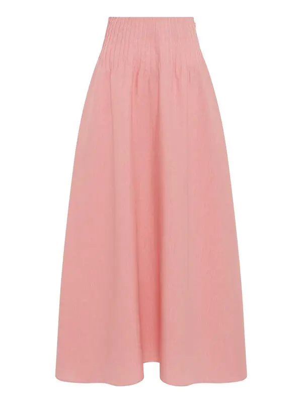 Gabriela Hearst Penelope Midi Skirt - Rosa