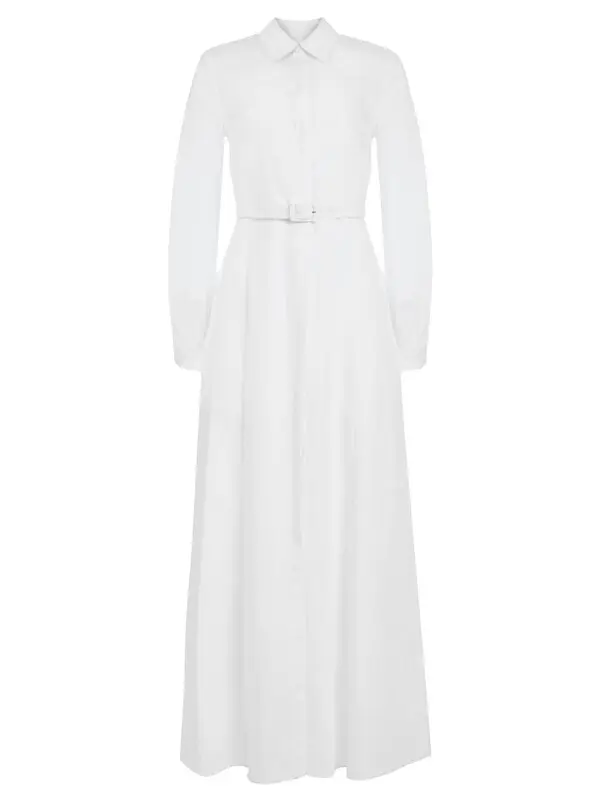 Gabriela Hearst Breton Maxi Shirtdress - Ivory