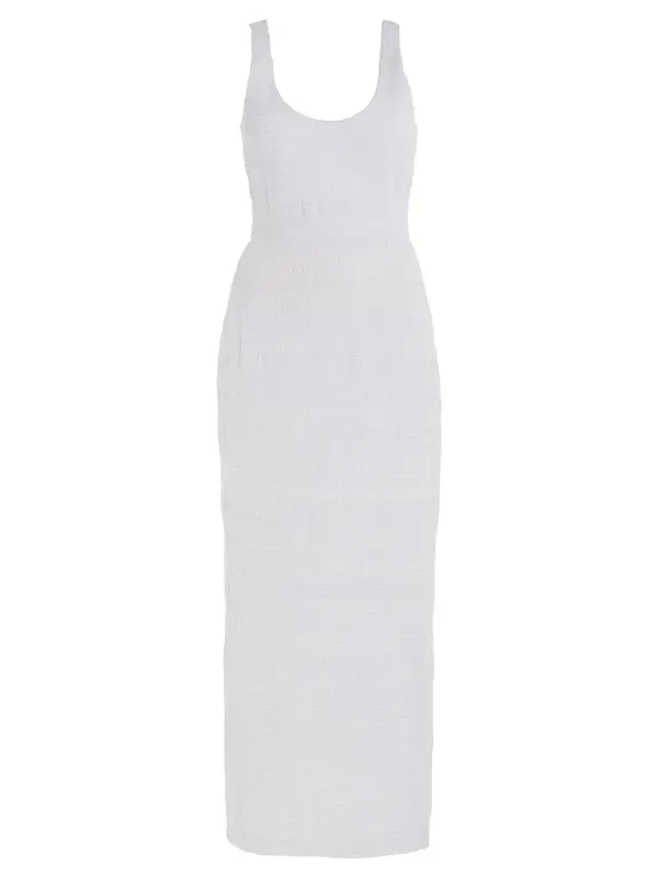Gabriela Hearst Girard Shirred Maxi Dress - White