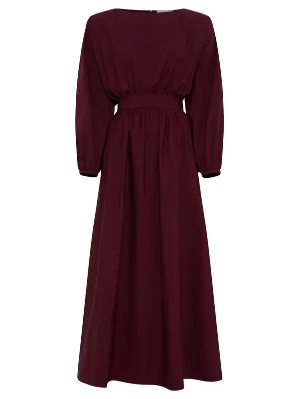 Gabriela Hearst Ahmose Maxi Dress - Bordeaux