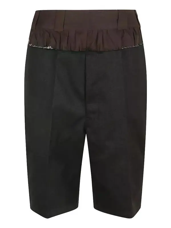 MAISON MARGIELA Pleated Shorts - Black