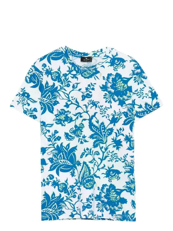 Etro Floral Print T-shirt - White