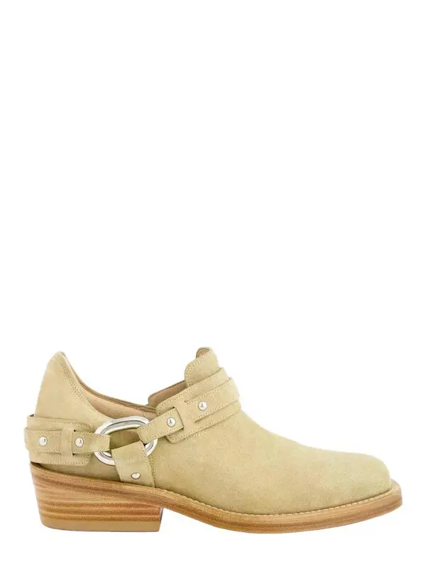 Rabanne Xl Link Biker Ankle Boots - Neutrals
