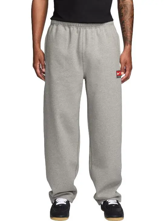 Nike Solo Fleece Pants - Dark Grey Heather/white