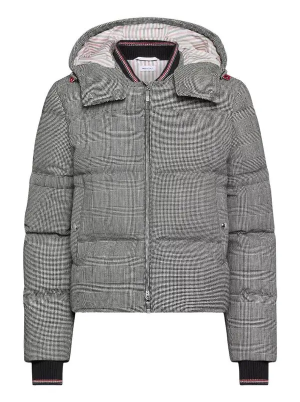 Thom Browne Patterned Hooded Jacket - Grey
