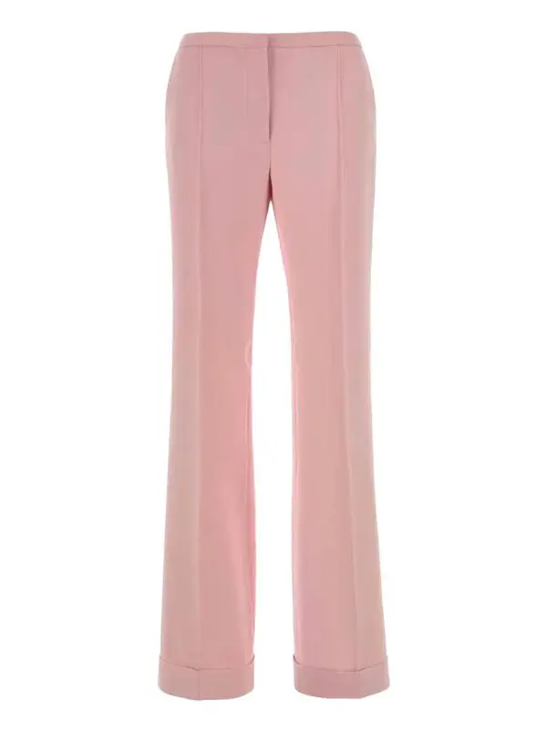 Alberta Ferretti Crepe Trousers - Pink