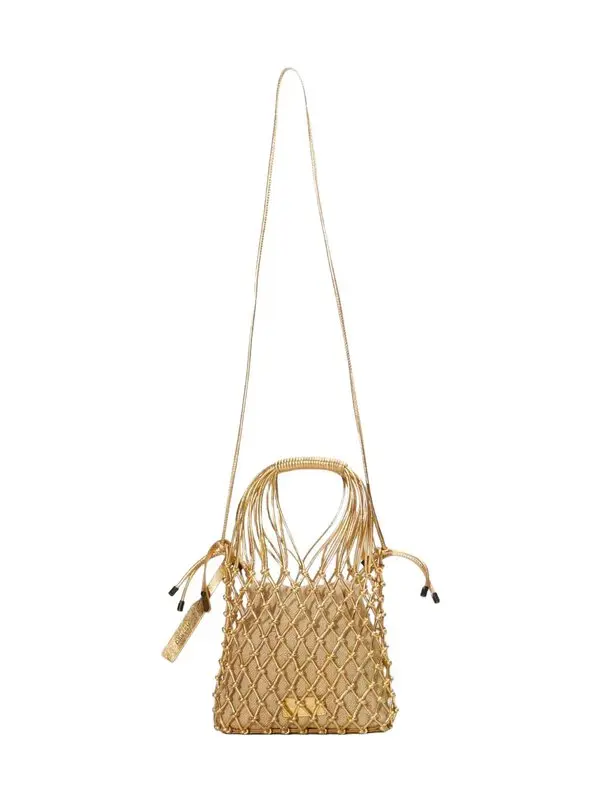 OSKLEN Drawstring Bucket Bag - Gold