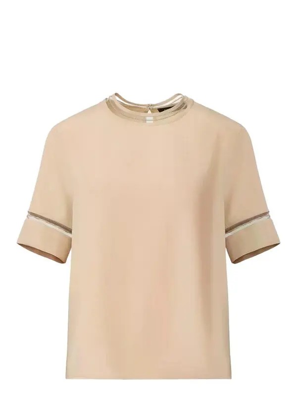 Fabiana Filippi Crepe De Chine Top - Neutrals