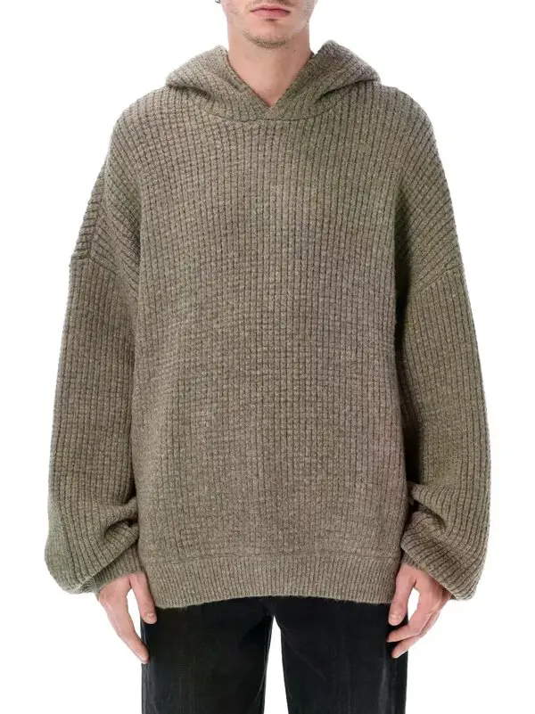 Fear Of God Ribbed Knit Hoodie - Brown