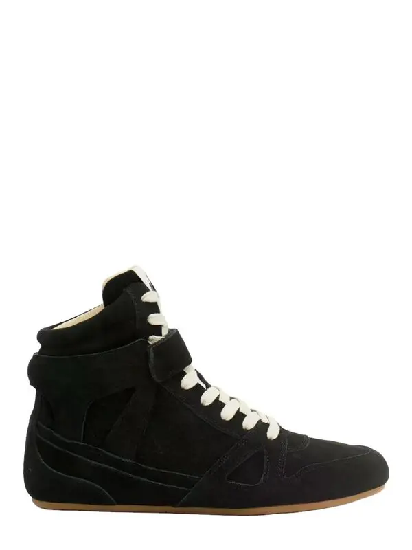 Isabel Marant Senny High-top Leather Sneakers - Black