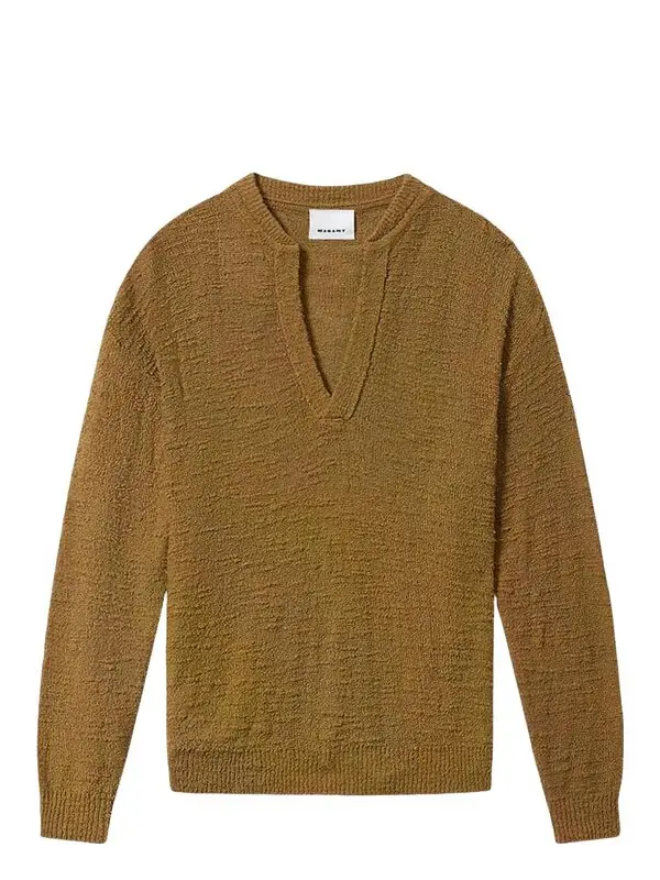 MARANT Arnold V-neck Top - Brown