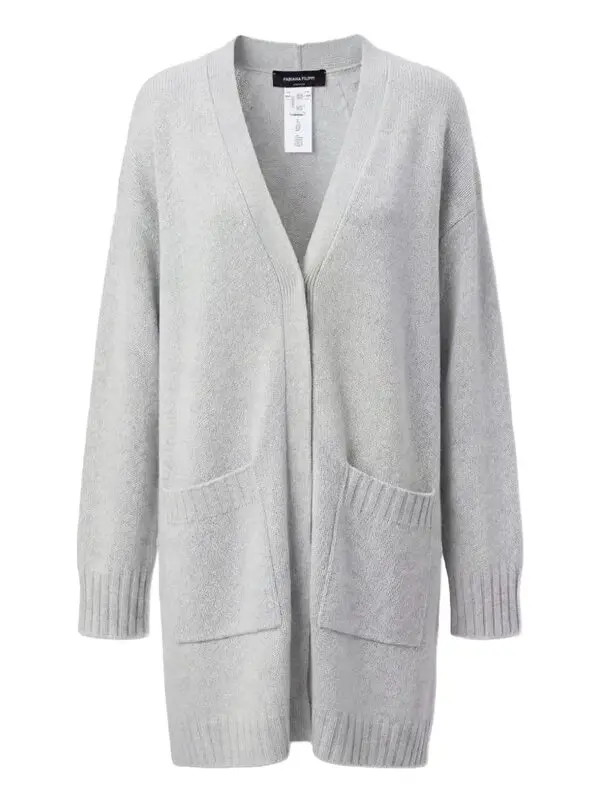 Fabiana Filippi Patch-pockets Cardigan - Grey