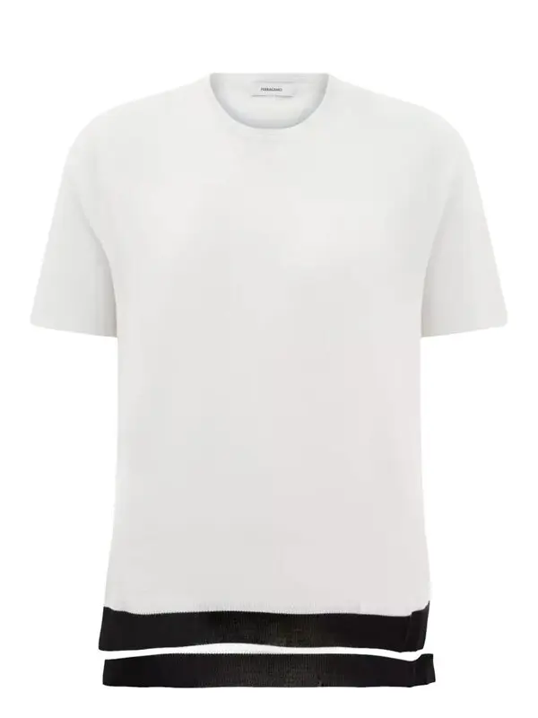 FERRAGAMO Knitted T-shirt - White