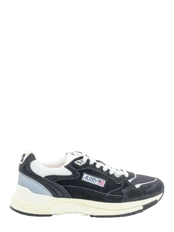 AUTRY Hyperway Low Leather And Mesh Sneakers - Black
