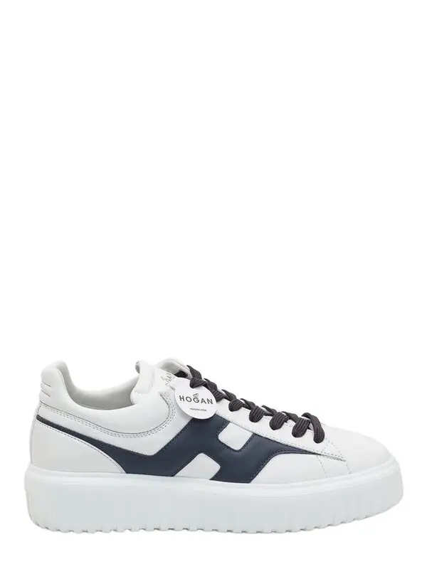 Hogan H-stripes Leather Sneakers - Blue