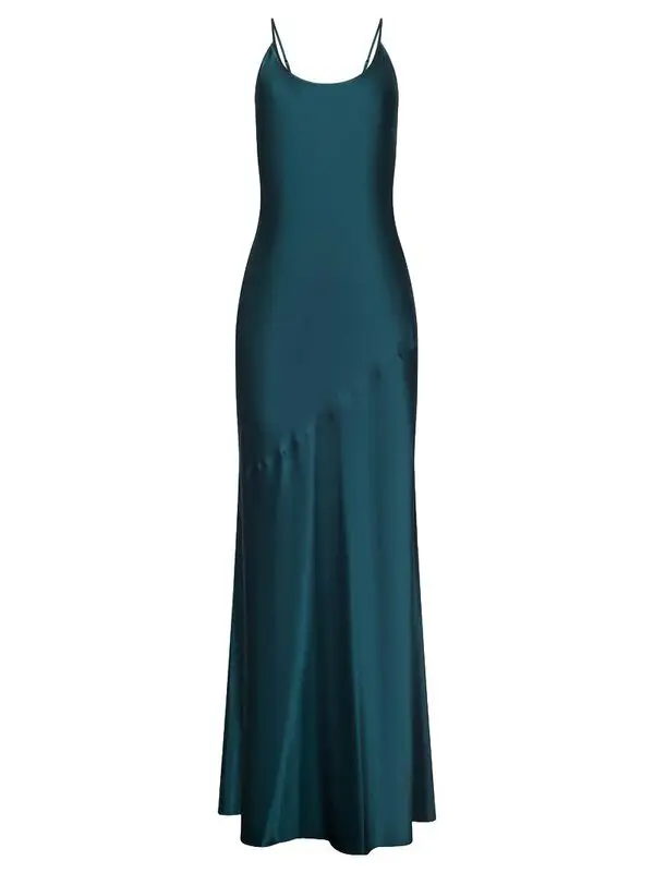 L'Agence Charmaine Silk Gown - Deep Teal