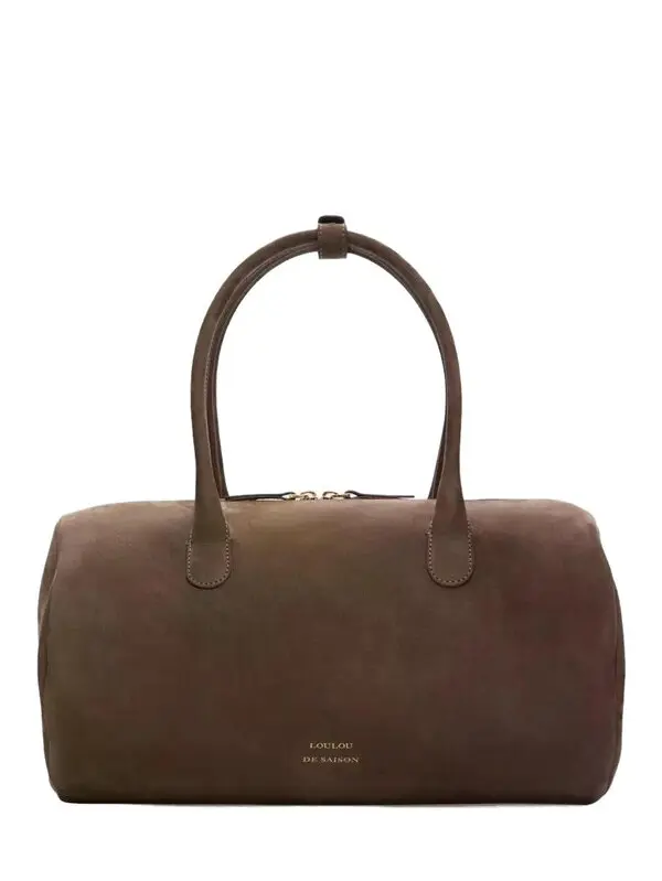 Loulou De Saison Claus Cylindric Shoulder Bag - Brown