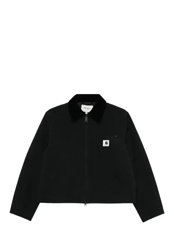 Carhartt Work In Progress Newkirk Summer Jacket With Velvet Collar - Black
