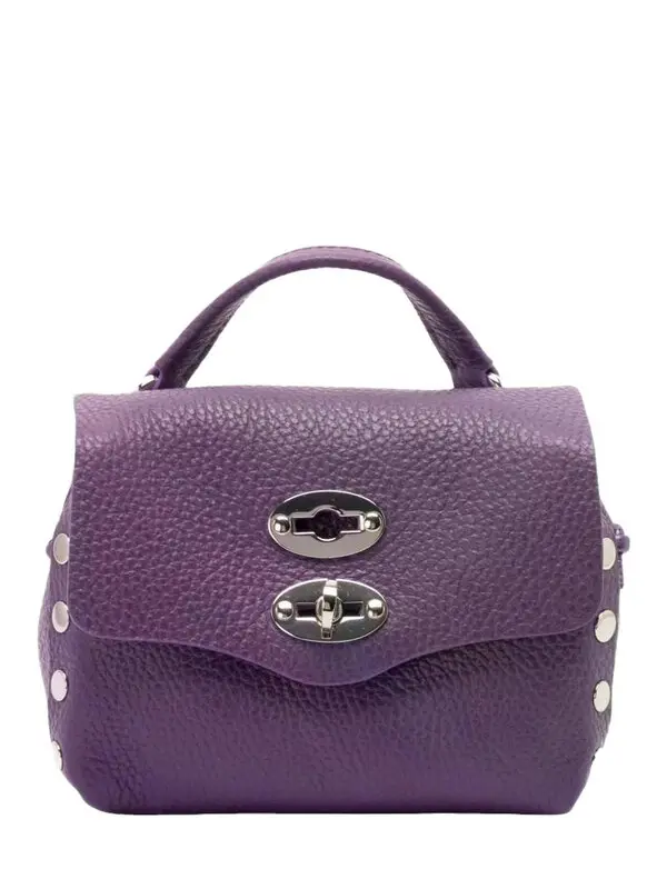 ZANELLATO Turn-lock Top-handle Tote Bag - Purple