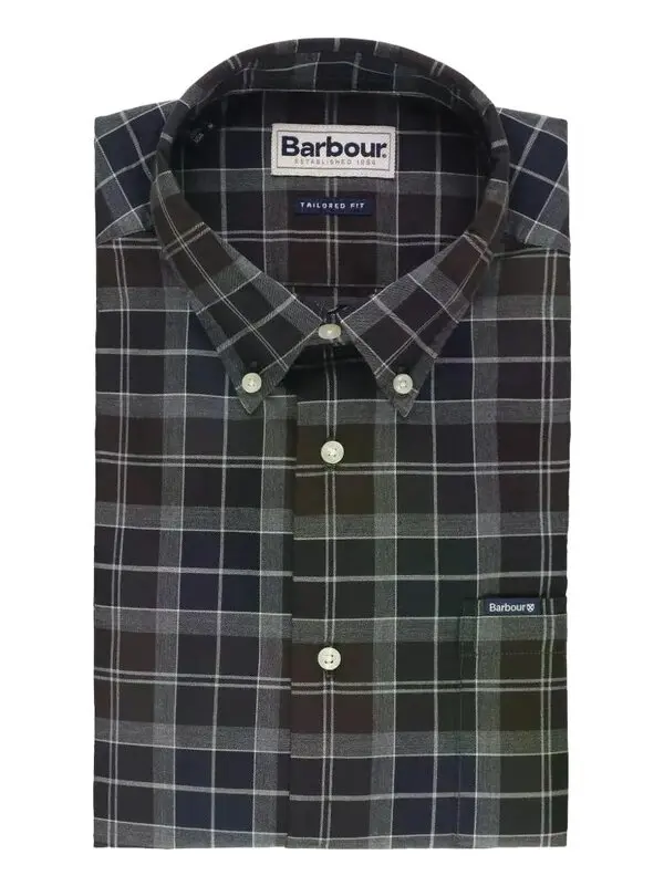 Barbour Checked Cotton Shirt - Blue