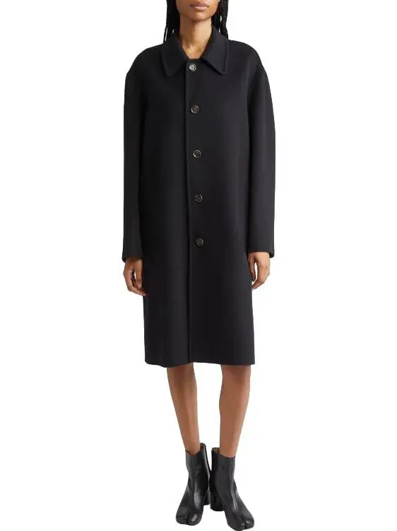 MAISON MARGIELA Wool Double-face Coat - Black