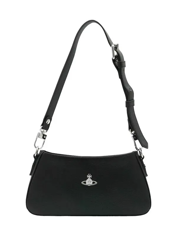 VIVIENNE WESTWOOD Orb-appliqué Shoulder Bag - Black