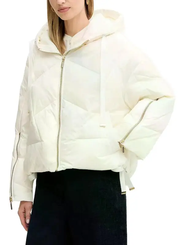TWINSET Hooded Quilted Jacket - Neutrals