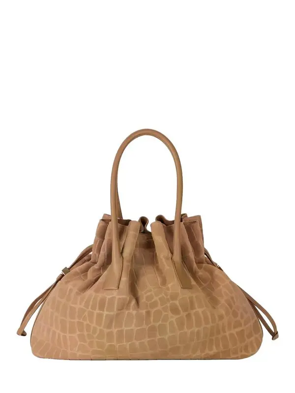 Elisabetta Franchi Crocodile-print Tote Bag - Neutrals