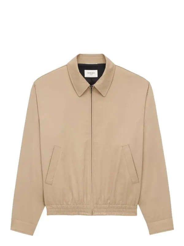 Saint Laurent Short Jacket Coquille - Beige