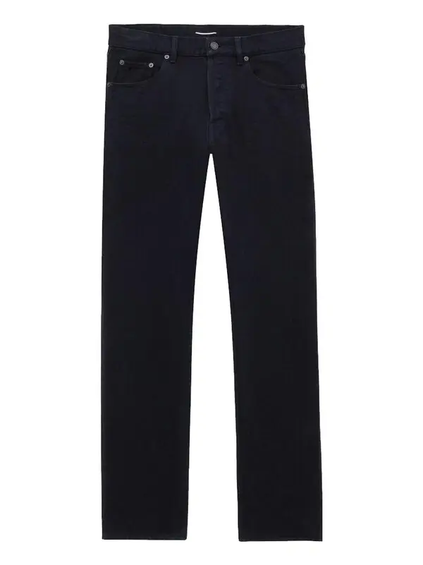 Saint Laurent Mick Straight Leg Jeans - Black