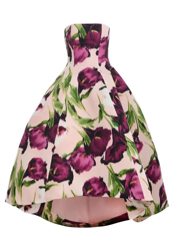 Oscar De La Renta Strapless High-low Gown - Pink