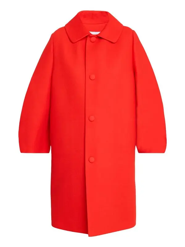 Dice Kayek Curved-sleeve Single-breasted Top Coat - Red