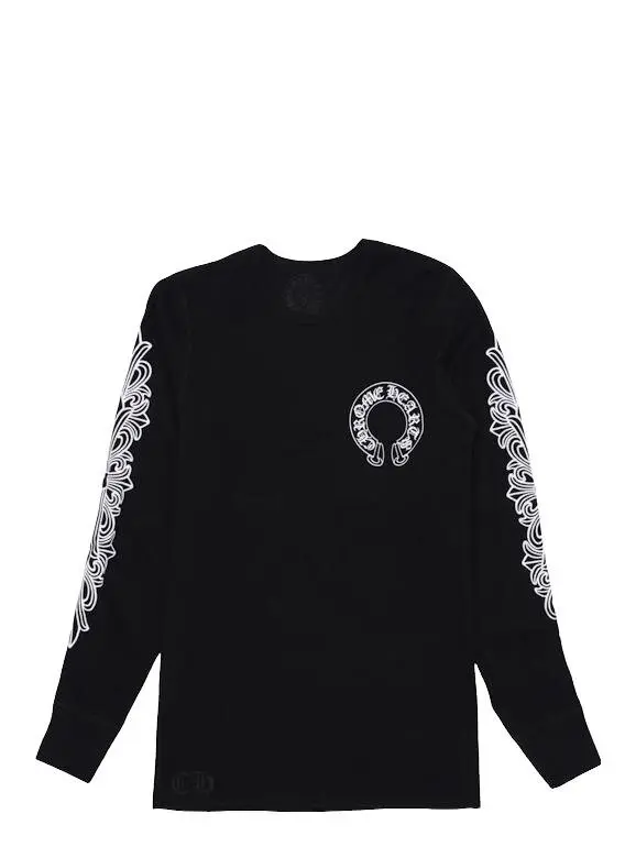 Chrome Hearts Horseshoe Thermal Waffle T-shirt - Black