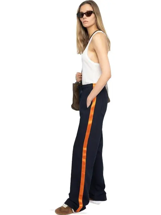 Zadig&Voltaire Poma Pants With Satin Side Stripes - Stripe